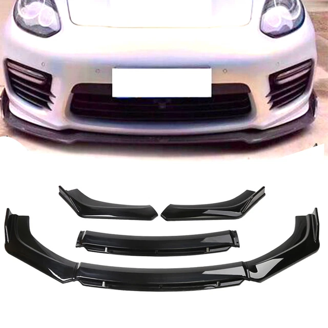 FOR PORSCHE PANAMERA 2010-2022 Black Front Bumper Lip Spoiler Splitter ...