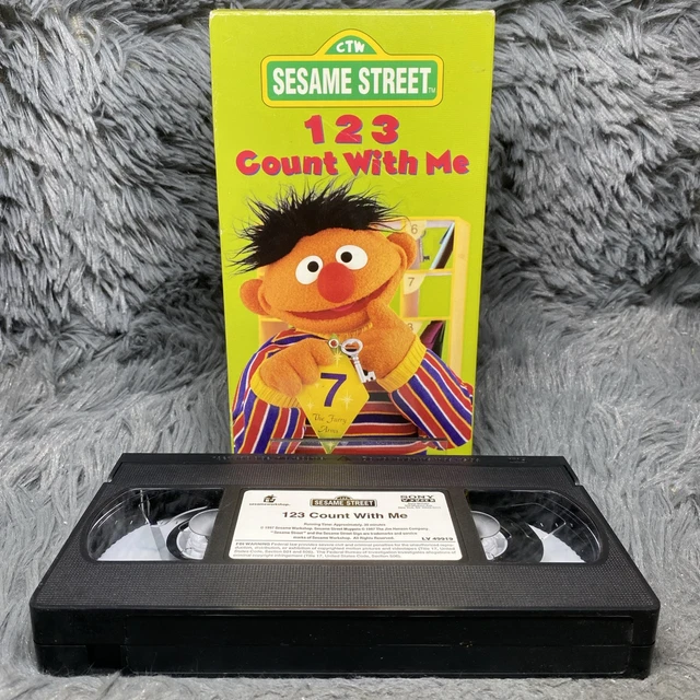 123 COUNT WITH Me VHS 1997 Tape VCR Video Tape Movie Sesame Street Ernie Elmo £19.89 - PicClick UK