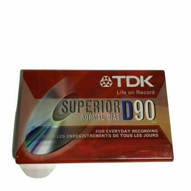 TEN TDK D90 High Output IECI/Type I High Output Blank Audio Cassette ...