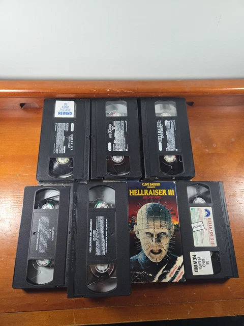HELLRAISER 1,2,3, AND OthersVHS Clive Barker Horror Hellbound Pinhead £ ...