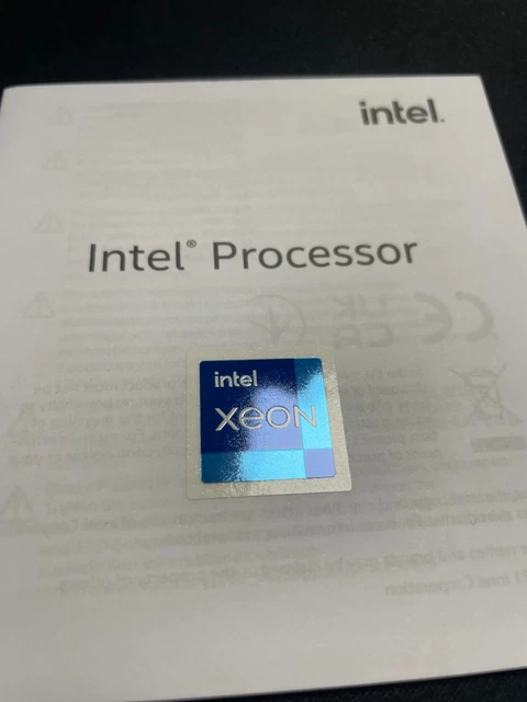 GENUINE INTEL CORE Xeon Inside Case Badge Sticker (11th 12th Generation ...