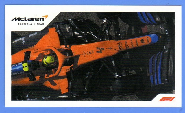 TOPPS OFFICIAL F1 Sticker Formula 1 2021 #62 Lando NORRIS McLaren F1 ...