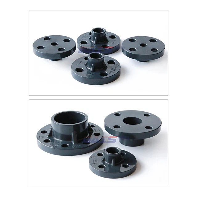 PVC FLANGE FITTINGS ID 20mm~110mm Dark Grey Wall Mount Floor Flange ...