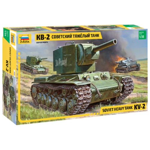SOVIET HEAVY TANK KV-2 KIT 1:35 Zvezda Kit Mezzi Militari Die Cast ...