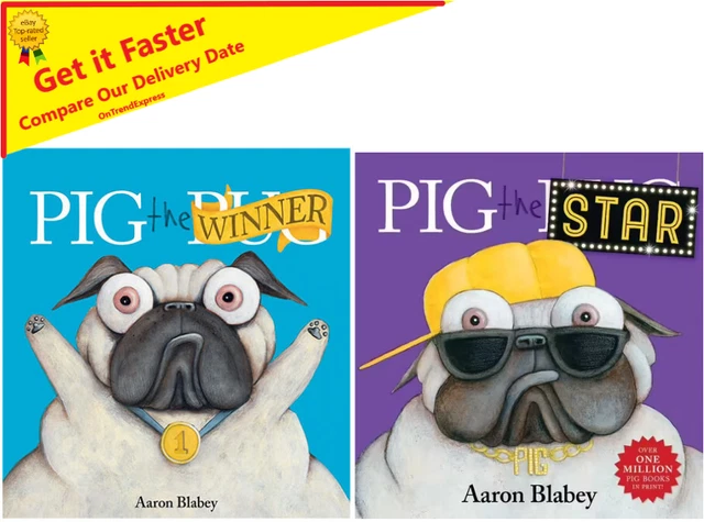 PIG THE STAR & Pig The Winner Pug by Aaron Blabey Children's Story Book ...