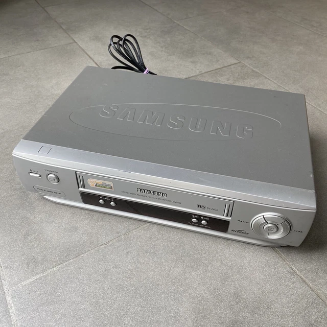 SAMSUNG VHS VIDEORECORDER SV-240X, VHS Videorekorder Samsung | Silber | £30.75 - PicClick UK