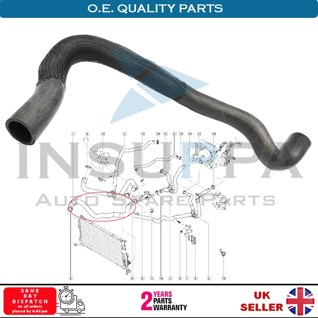 RADIATEUR REFROIDISSEMENT SUPÉRIEUR Tuyau Pour Dacia Duster 1.5 DCI ...