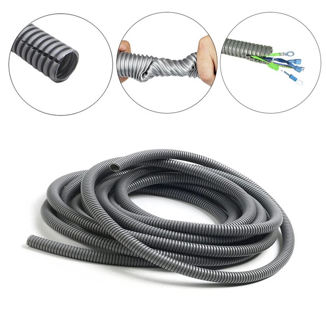 7-28MM INSIDE CABLE Wire Flexible Conduit/Sleeving Split & Unsplit Loom ...