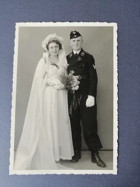 WW2 GERMAN PANZER Tanker Wedding Photo Named Dated Berlin 1944 ...