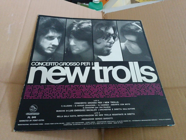 NEW TROLLS CONCERTO grosso lp 33 giri-fonit Cetra EUR 39,99 - PicClick IT