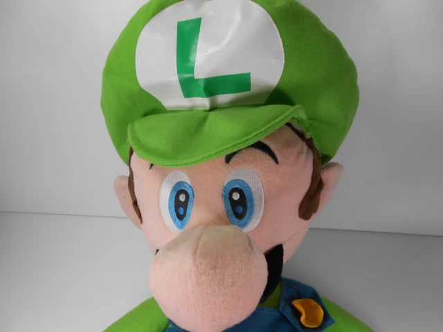 NINTENDO LUIGI PLUSH Super Mario Brothers 2012 Soft Toy official ...