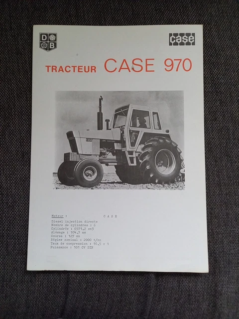 PROSPECTUS BROCHURE TRACTEUR david brown case publicité renault ford EUR 4,99 - PicClick FR