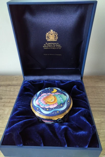 HALCYON DAYS ENAMELS Music Box Large Playing "Cradle Song" RARE £179.00 ...