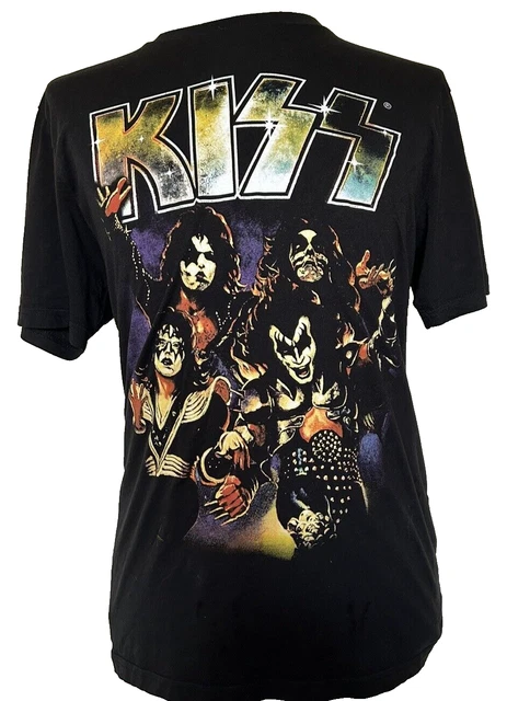 T-shirt Femme KISS - Logo, Visages Et Icônes, Coupe Skinny, Pur Coton ...