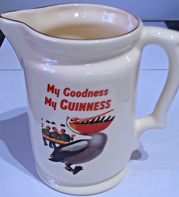 VINTAGE GUINNESS CERAMIC Jug, My Goodness My Guinness Official ...