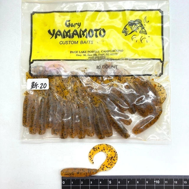810017 NEW GARY Yamamoto 4 inch Single Tail Grub 20pcs GARY YAMAMOTO ...