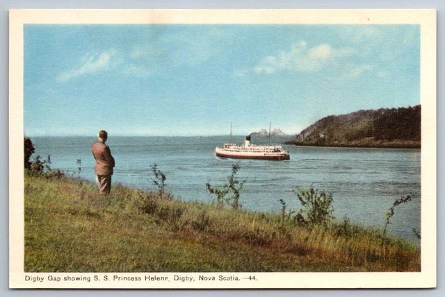 POSTCARD CANADA DIGBY Gap S.S. Princess Helene ship Nova Scotia - white ...
