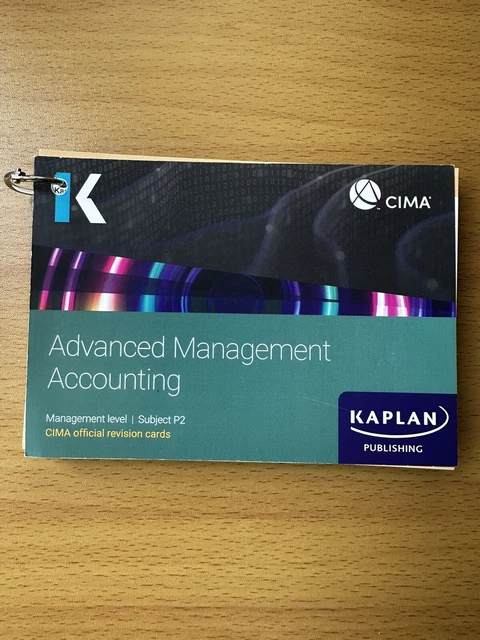 CIMA P2 ADVANCED Management Accounting Kaplan Revision Cards £9.00 ...