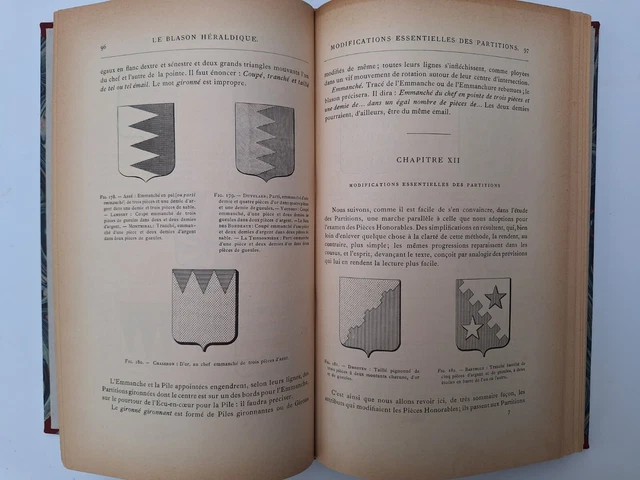 HISTOIRE HÉRALDIQUE BLASON noblesse 1892 armoirie symbôle France moyen ...