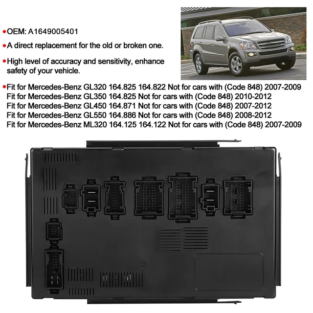 SAM CONTROL UNIT Rear Signal Acquisition Module Box A1645400701 Fit For ...