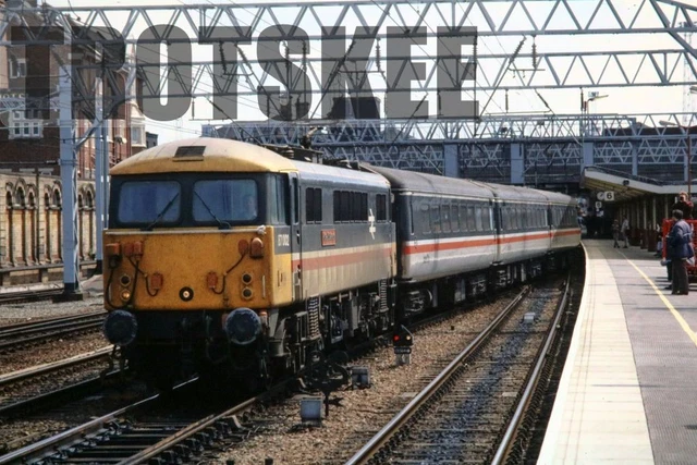 35MM SLIDE BR British Rail Electric Loco Class 87 87006 Crewe 1988 ...
