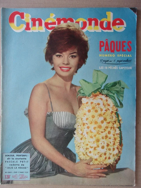 CINÉMONDE N°1283 DE 1959 : Pascale Petit-Gabin-Anita Ekberg-Darry Cowl ...