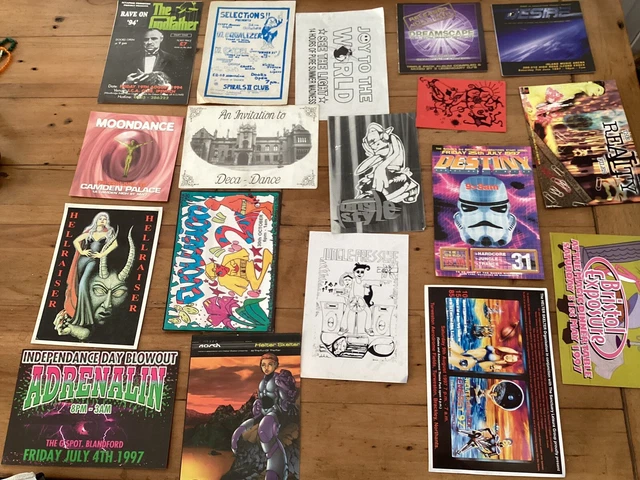 EARLY 90'S RAVE Flyers Joblot Bundle X 18 DECA DANCE #3 £1.75 - PicClick UK