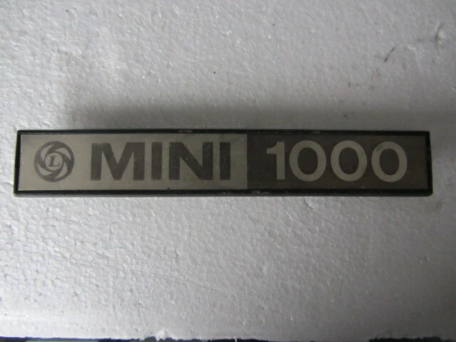 CLASSIC BRITISH LEYLAND Mini 1000 Boot Badge £10.00 - PicClick UK