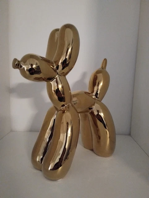 -40% TRIBUTE TO JEFF KOONS Balloon Dog Editions Studio Art Gold Ballon ...