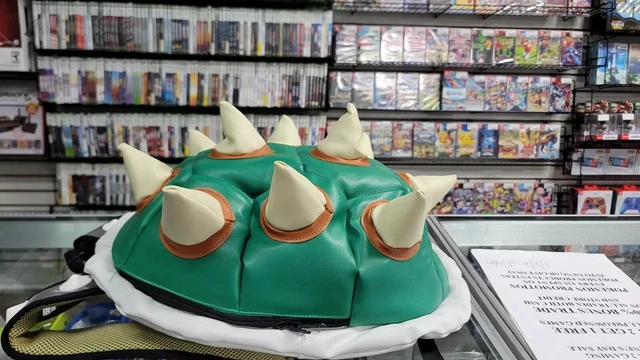 SUPER MARIO BROS Bowser Green Turtle Shell Backpack Nintendo Licensed ...