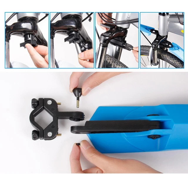 MOUNTAIN BIKE MUD Guard with Tail Light Flexible Protection Accessories ...