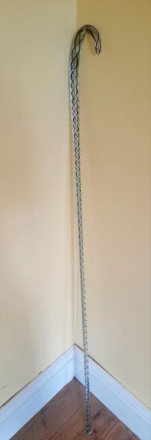 ANTIQUE GLASS WALKING Stick/Cane Air Barley Twist Frigger 1900's ...