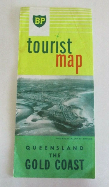 VINTAGE BP TOURIST Map - Queensland & the Gold Coast - Fold Out / Six ...