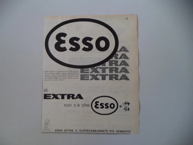 ADVERTISING PUBBLICITÀ 1960 ESSO EXTRA EUR 6,00 - PicClick FR
