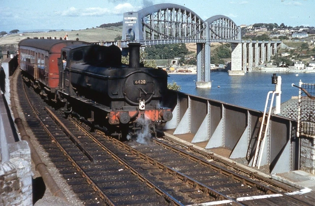 COLOUR RAIL SLIDE, BRW294, former GWR 9000 class, 9004, Barmouth Bridge ...