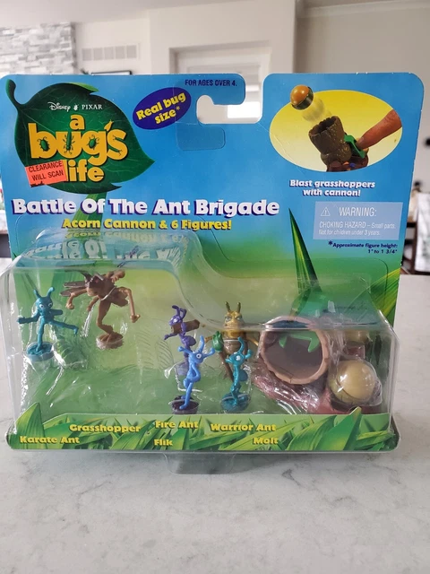 DISNEY 1998 A Bug's Life Bug Battle of The Ant Brigade Mattel Mini ...