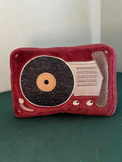 JELLYCAT WIGGEDY RECORD Player Soft Toy Retro Radio Plush Retired £46. ...