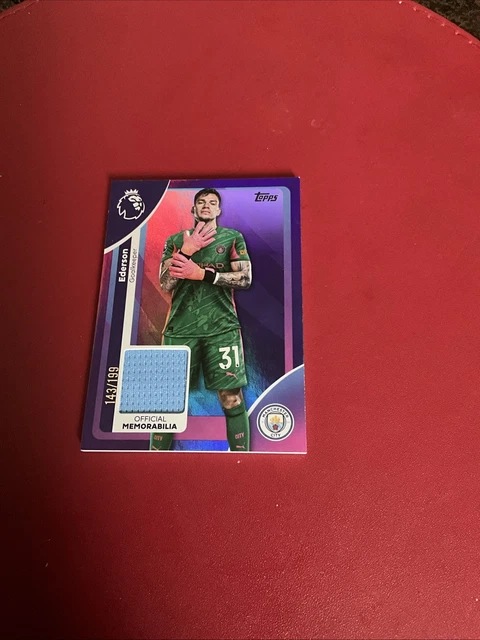 TOPPS 2026 PREMIER League Football Man City Ederson Man 143/199 Relic ...