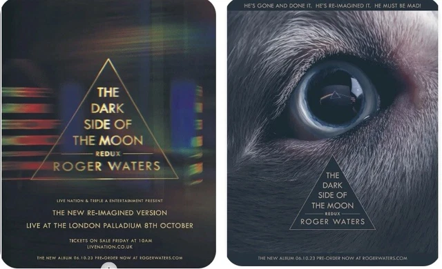 PINK FLOYD ROGER Waters Tour Dark Side Moon Redux Newspap Advert Poster ...