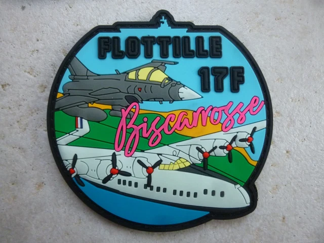 PATCH RAFALE PVC Flottille 17F BASCAROSSE Aéronavale LANDIVISIAU Marine ...