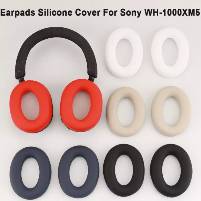 PROTECTIVE EARMUFF SILICONE Ear Pads Cushion Replacement For Sony WH ...
