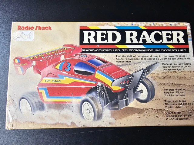 RADIO SHACK RED Racer RC Remote Control Dune Buggy Car Toy Vintage ...