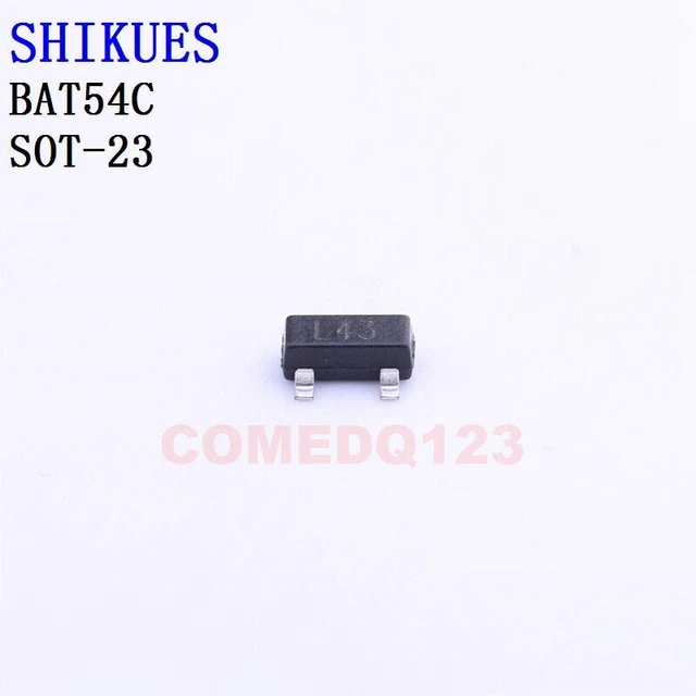50 PZ X BAT54C SOT-23 SHIKUES Diodi barriera scozzky (SBD) #W2 EUR 4,54 - PicClick IT