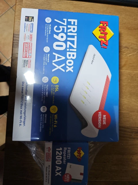 AVM FRITZ!BOX 7590 AX Wireless Router + Repeater1200AX EUR 234,05 ...