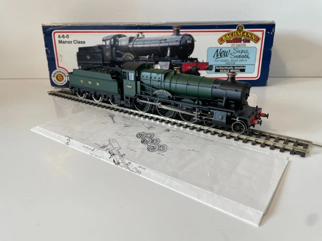 BACHMANN 31-305 OO Gauge MANOR CLASS 4-6-0 7805 'BROOME MANOR' IN GWR ...
