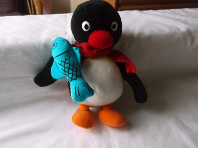 PINGU 8 INCH With Vibrating Fish Soft Plush toy by Golden Bear 2010. £9 ...