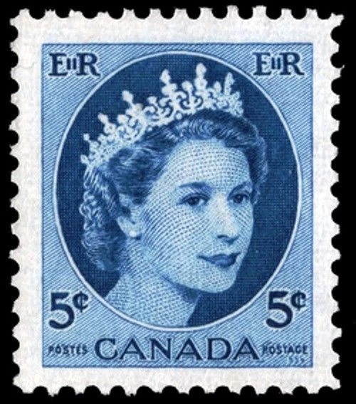 CANADA # 341 QUEEN ELIZABETH II - WILDING PORTRAIT VF-NH 1954 Pristine ...