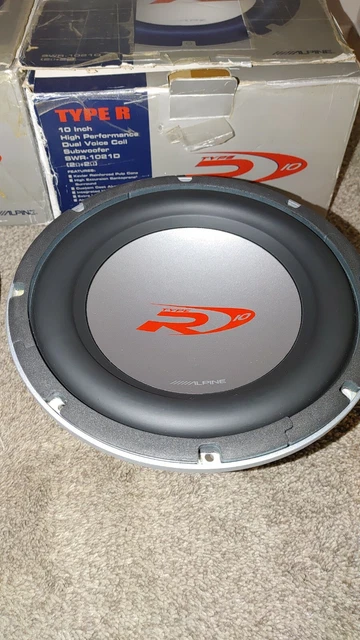 ALPINE TYPE R 10 subwoofer 500W RMS Brand Old New Stock SWR1021D $159. ...