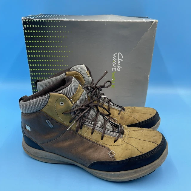 CLARKS WAVE WALK Gore-Tex Walk Up Hi GTX Hiking Boots - UK 11 G / EU 46 ...