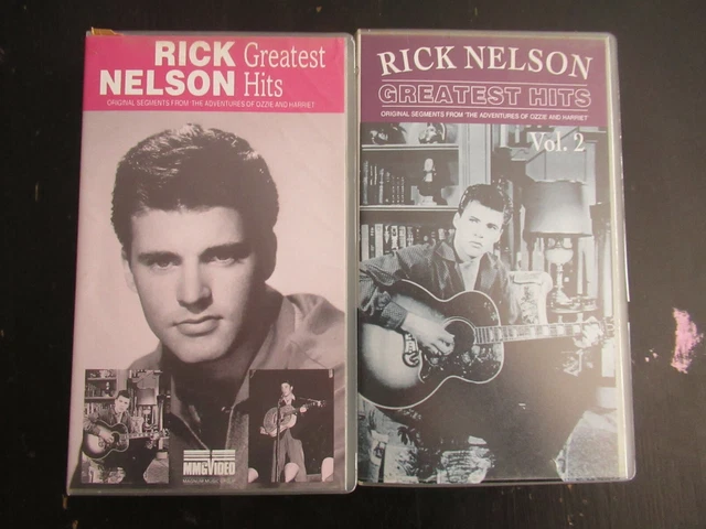 LOT OF 2 Ricky Nelson Vhs Greatest Hits Vol 1 + Vol 2 Magnum Music ...